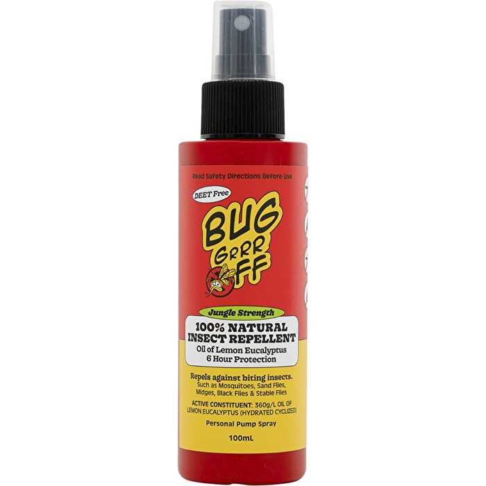 Bug-grrr Off 100% Natural Insect Repellent Jungle Strength Spray 100ml – Fresh Beauty Co. New ...