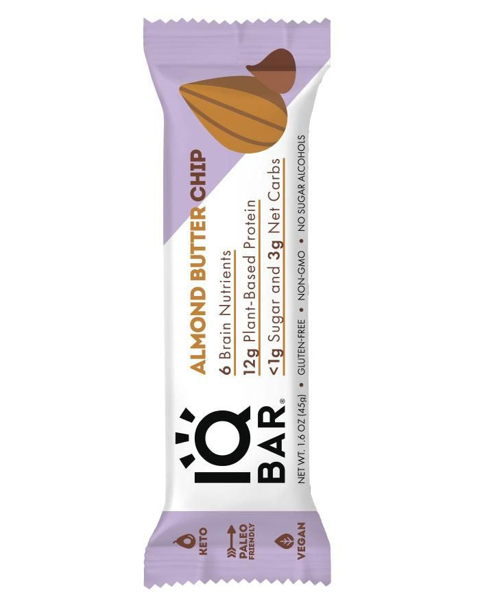 Iq Bar Almond Butter Chip 45g Fresh Beauty Co New Zealand