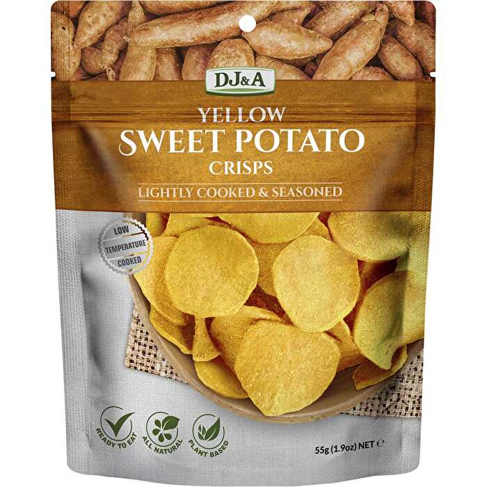 Dj&a Yellow Sweet Potato Crisps 10x55g – Fresh Beauty Co. New Zealand
