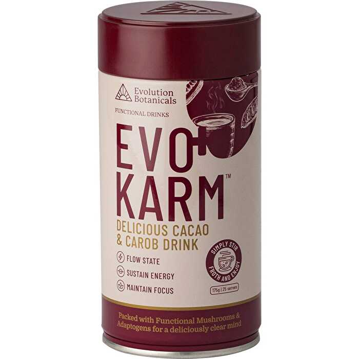 Evolution Botanicals EVO+ Karm Cacao & Carob Drink 175g – Fresh Beauty ...