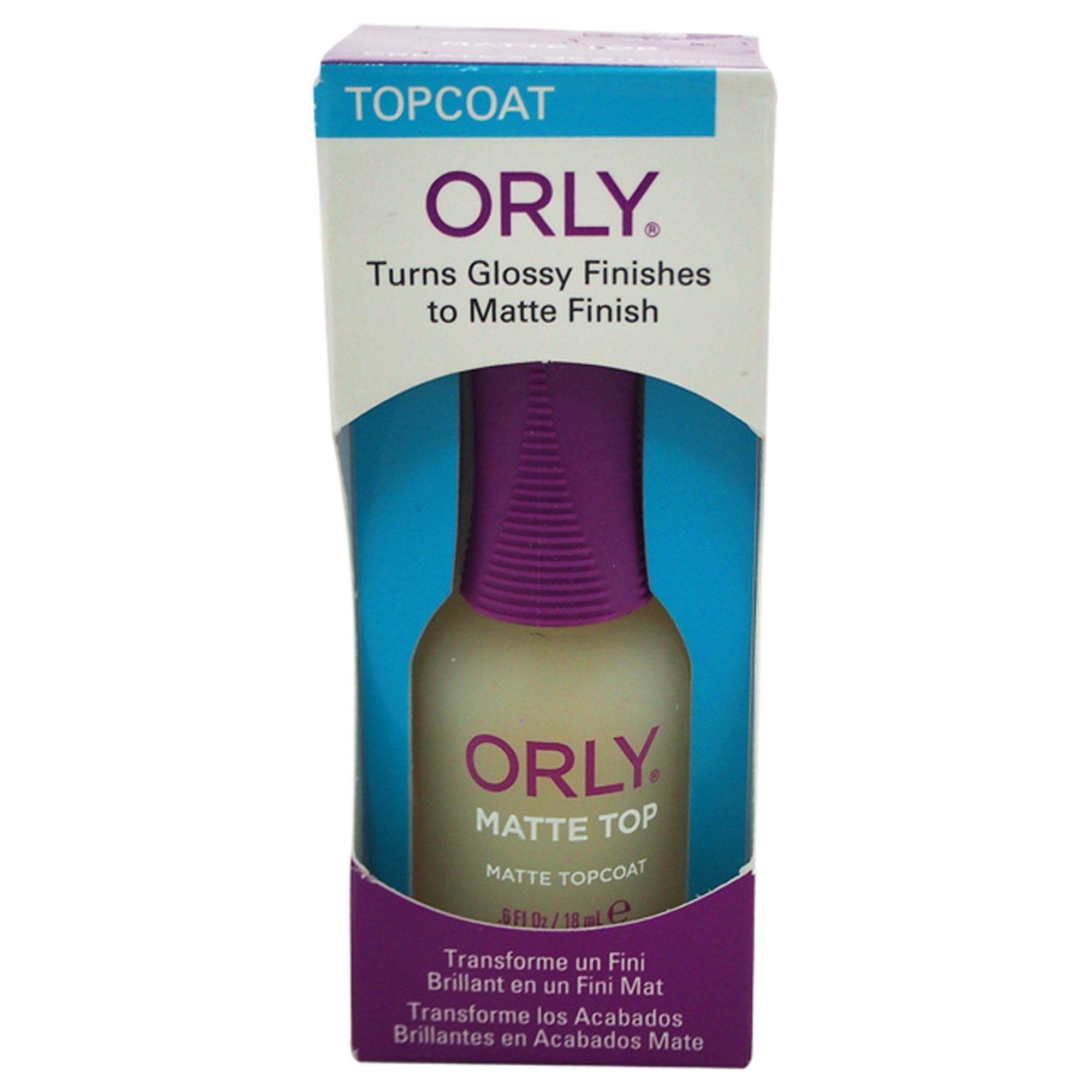 Orly Matte Top - Matte TopCoat by Orly for Women - 0.6 oz Nail Polish ...