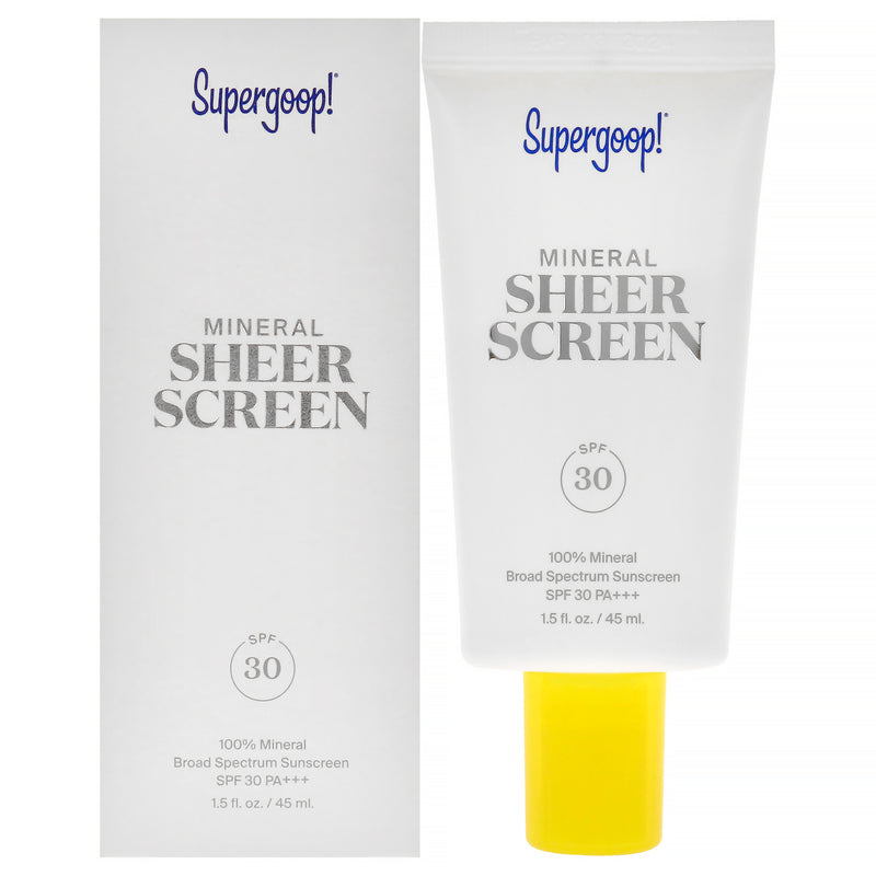 Supergoop Mineral Sheer Screen SPF 30 by Supergoop for Women - 1.5 oz ...
