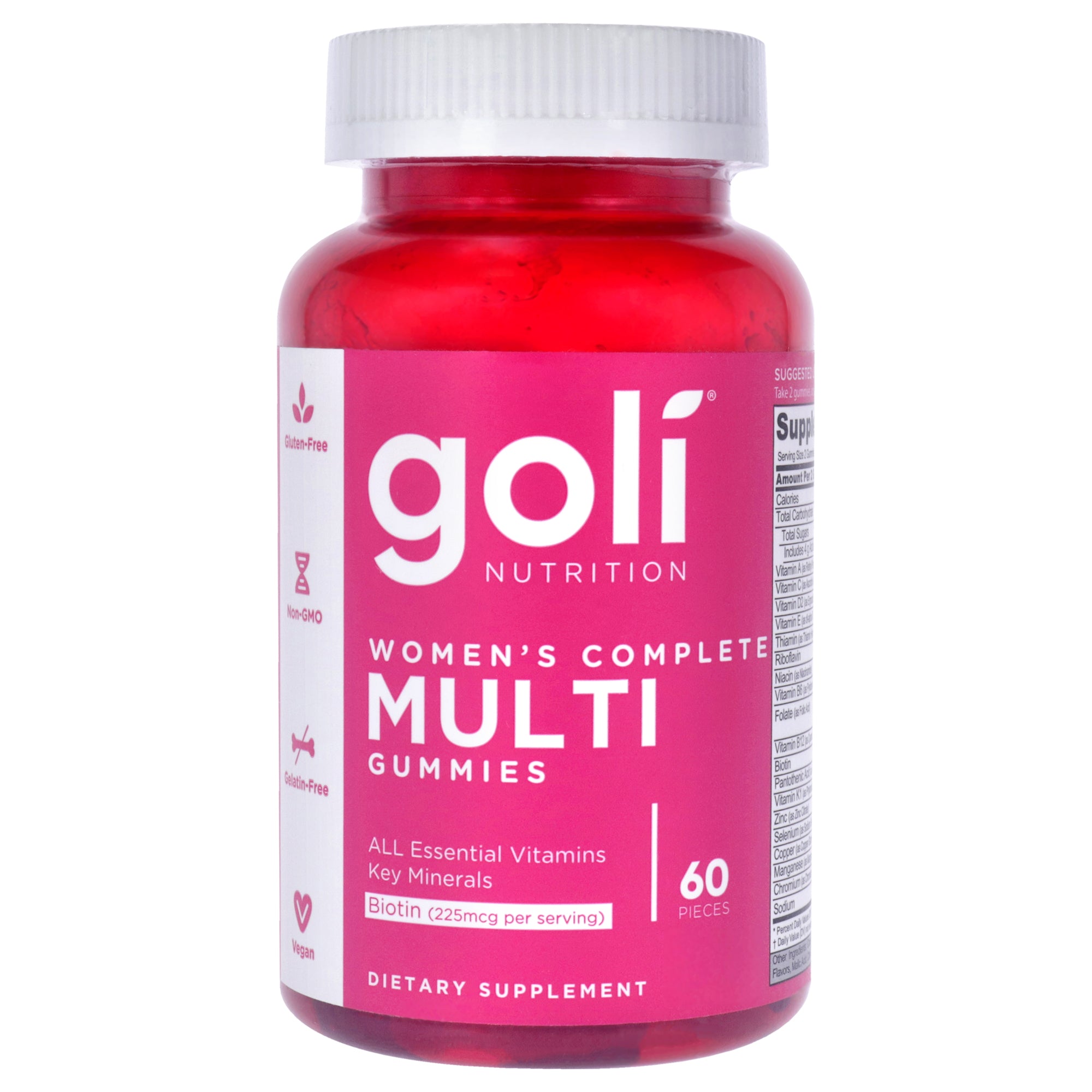 Goli Womens Complete Multi Gummies by Goli for Women - 60 Count Dietary ...