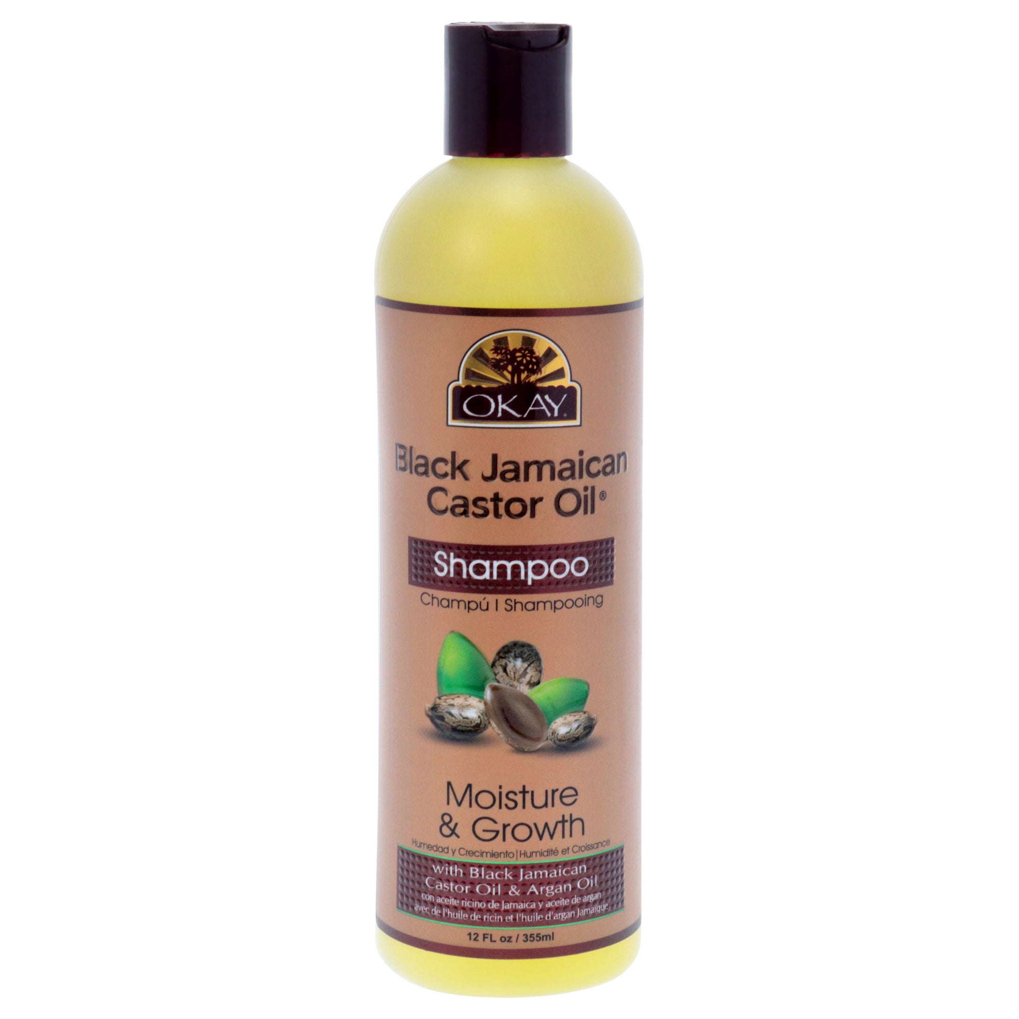 Okay Black Jamaican Castor Oil Shampoo by Okay for Unisex - 12 oz ...