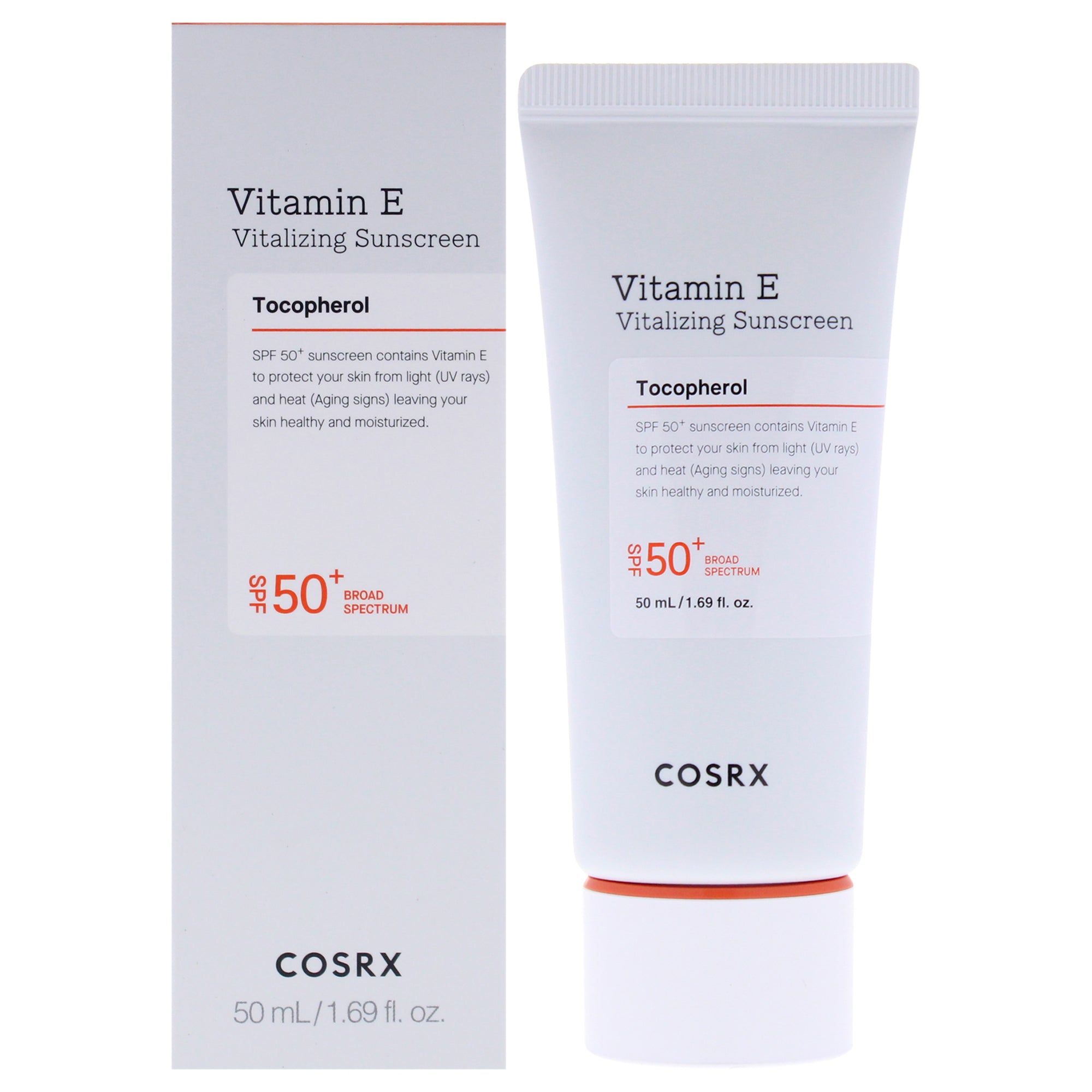 Cosrx Vitamin E Vitalizing Sunscreen SPF 50 Plus by Cosrx for Unisex ...