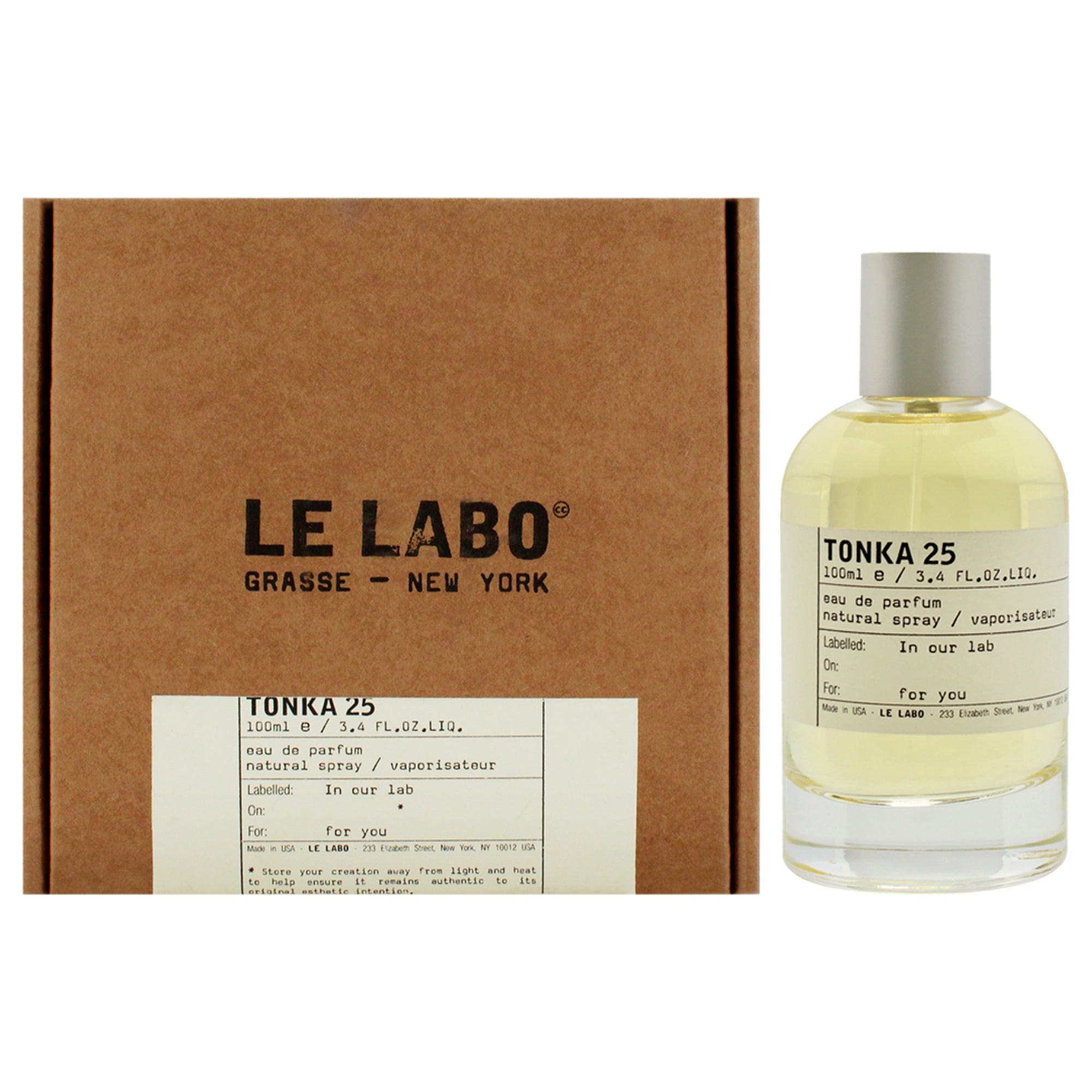 Le Labo Tonka 25 by Le Labo for Unisex - 3.4 oz EDP Spray – Fresh ...