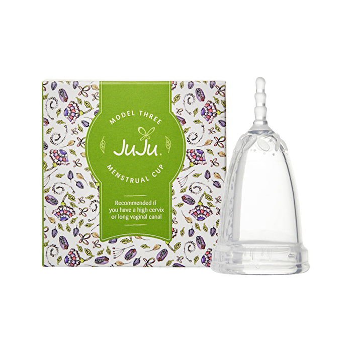 Juju Menstrual Cup Model Three Clear – Fresh Beauty Co. New Zealand