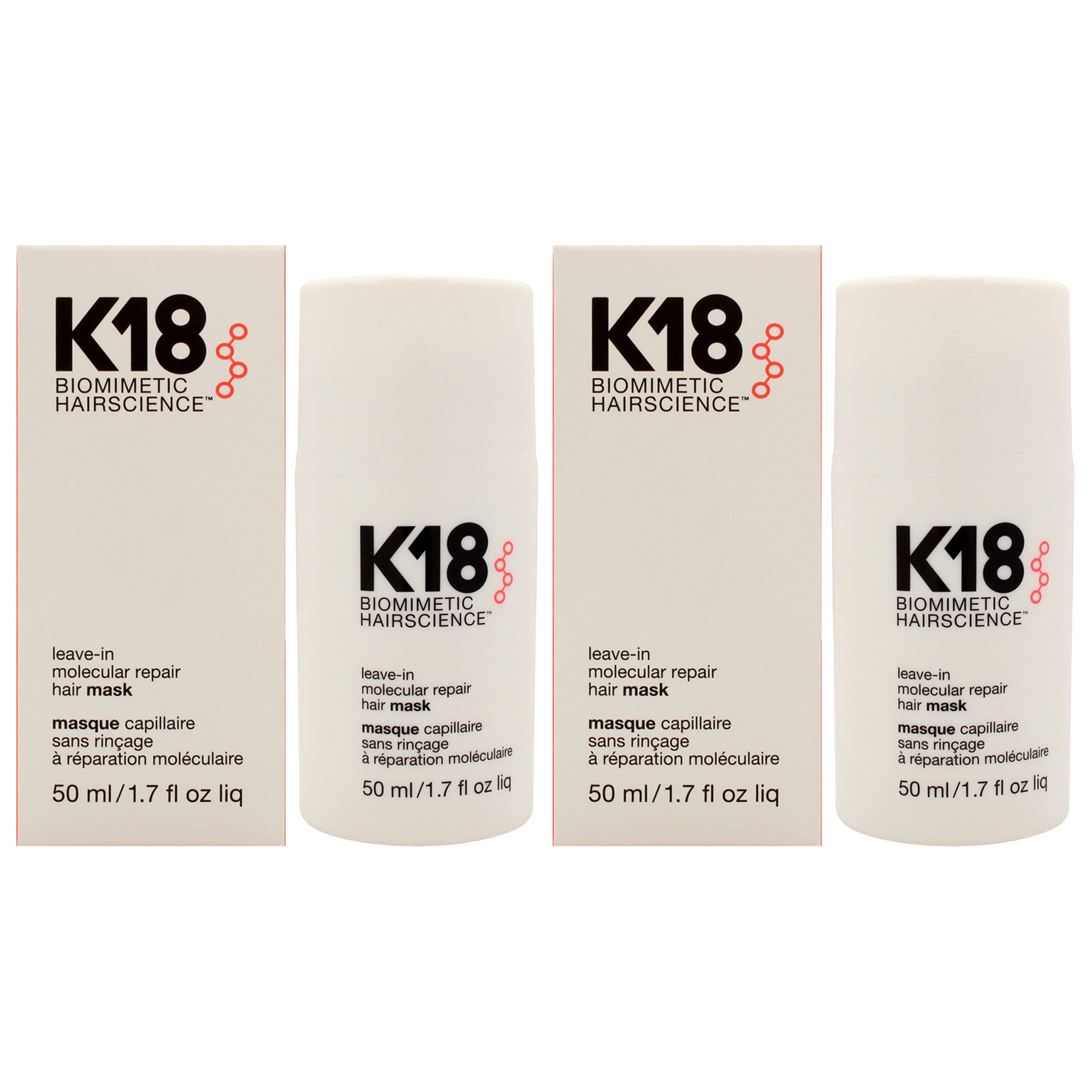 K18 Leave-In Molecular Repair Hair Mask by K18 Hair for Unisex - 1.7 oz ...