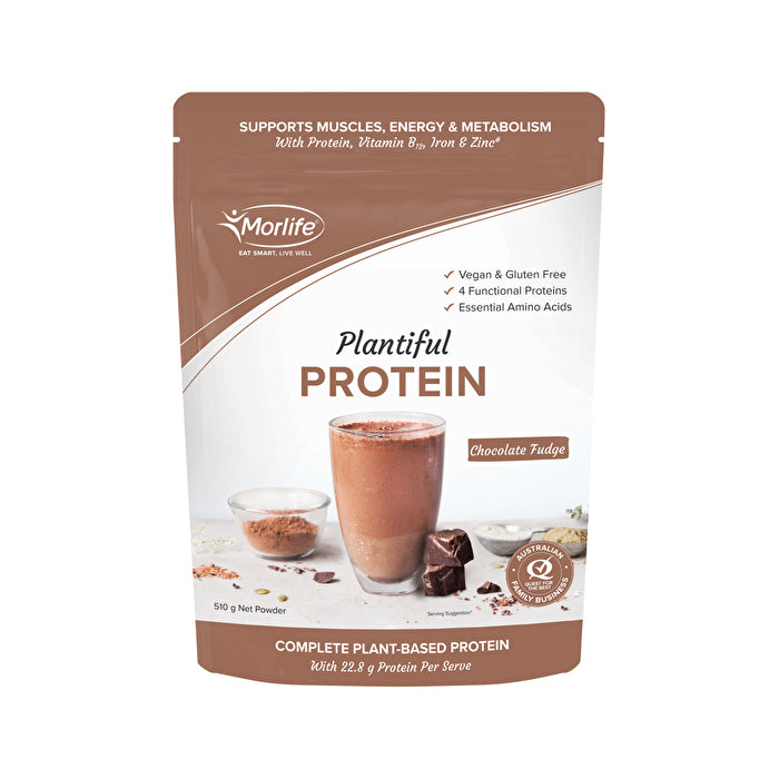 Morlife Plantiful Protein Chocolate Fudge 510g – Fresh Beauty Co. New ...