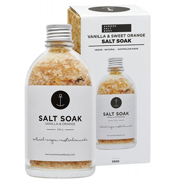 Summer Salt Body Salt Soak Vanilla & Sweet Orange 350g – Fresh Beauty ...