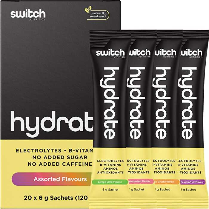 Switch Nutrition Hydrate Electrolytes No Added Sugar Assorted Flavours ...