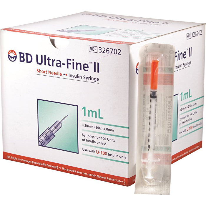 Dispensary & Clinic Items BD Ultra Fine II Syringe 30 gauge x 100 Box ...