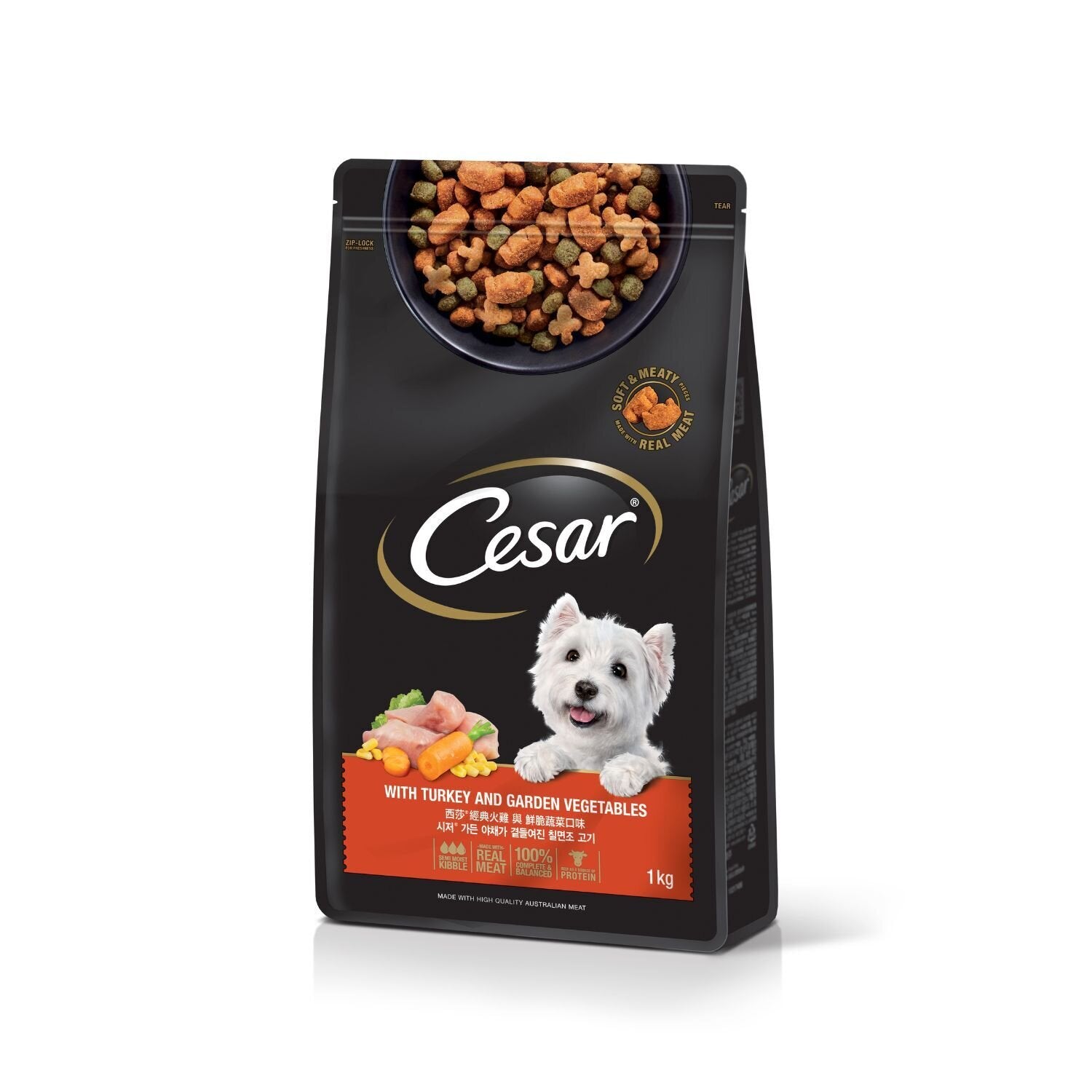 CESAR CESAR - DRY Turkey & Garden Vegetables Flavor 1KG – Fresh Beauty ...