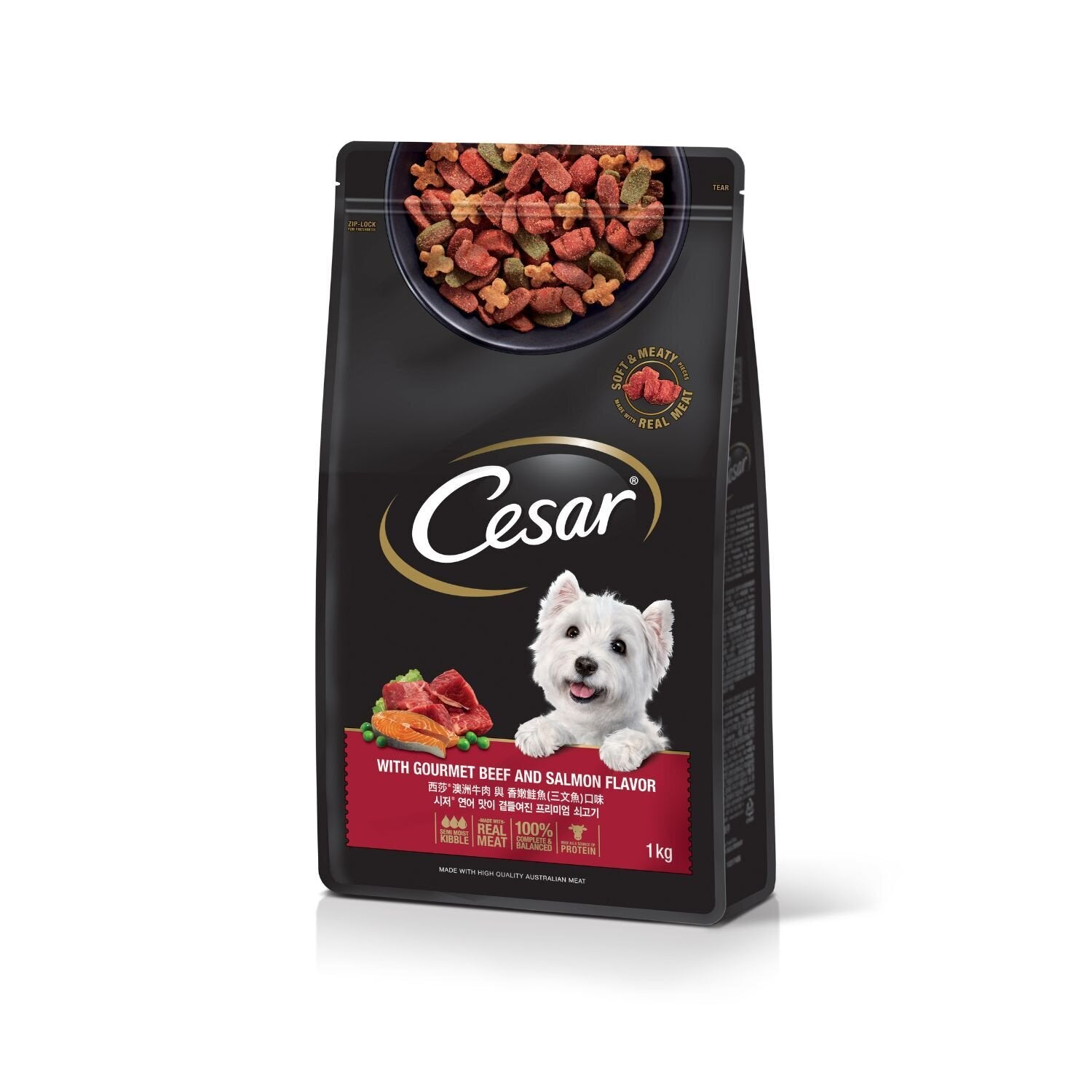 CESAR CESAR - DRY Beef & Salmon Flavor 1KG – Fresh Beauty Co. New Zealand