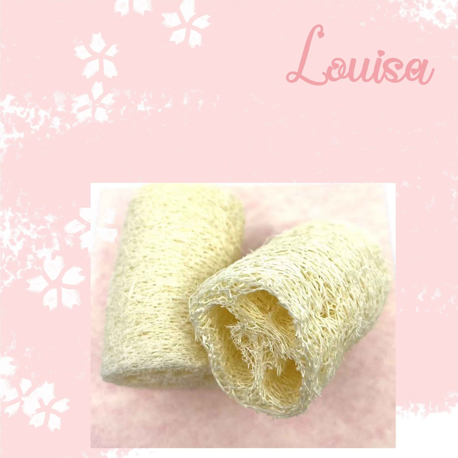 LOUISA LOUISA Bath washing Natural Loofah 7.5 cm * 2 pieces Fixed Size ...