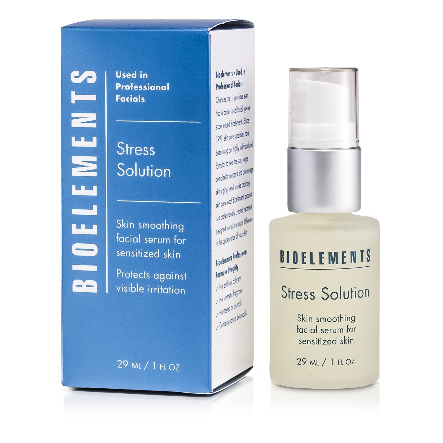 Bioelements Stress Solution - Skin Smoothing Facial Serum (For All Ski ...