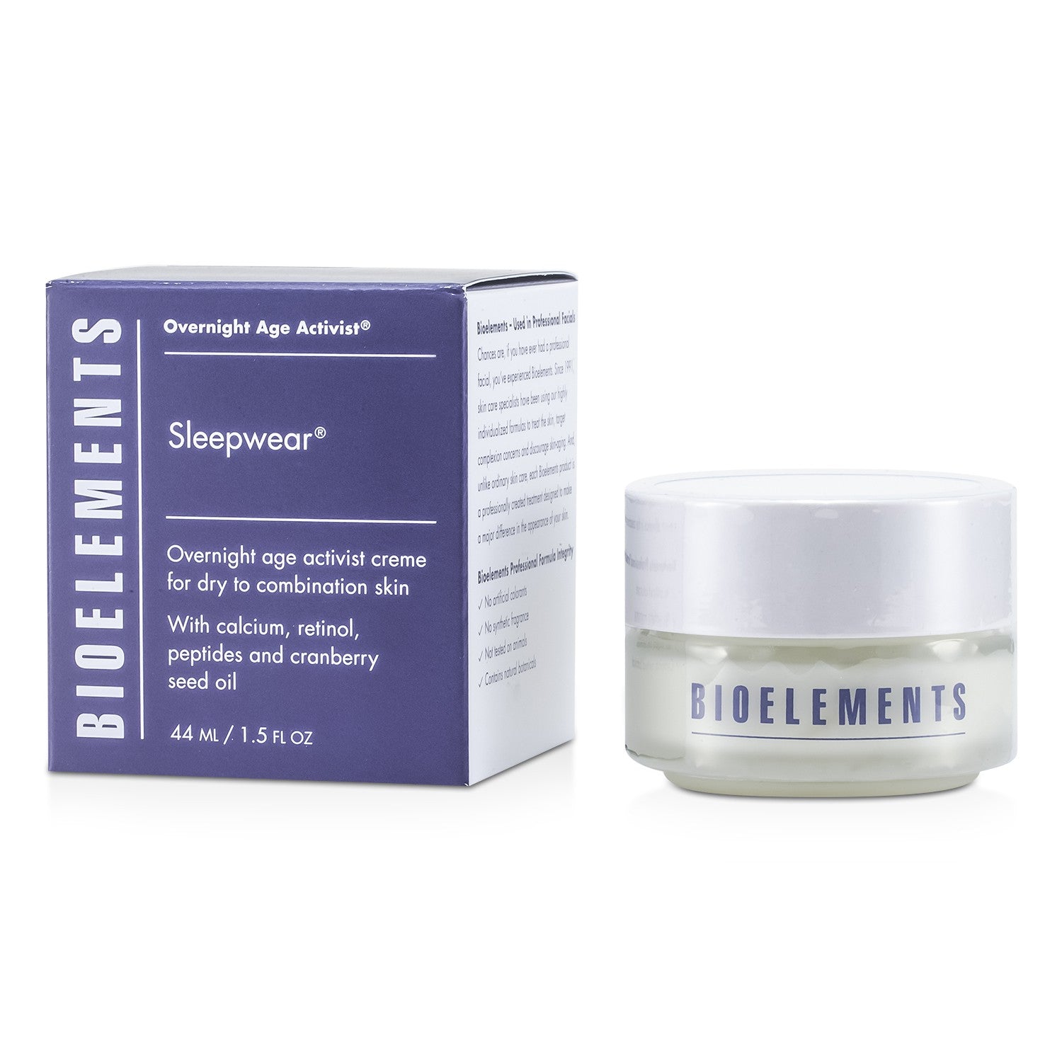 Bioelements Sleepwear - For Dry to Combination Skin 44ml/1.5oz – Fresh ...