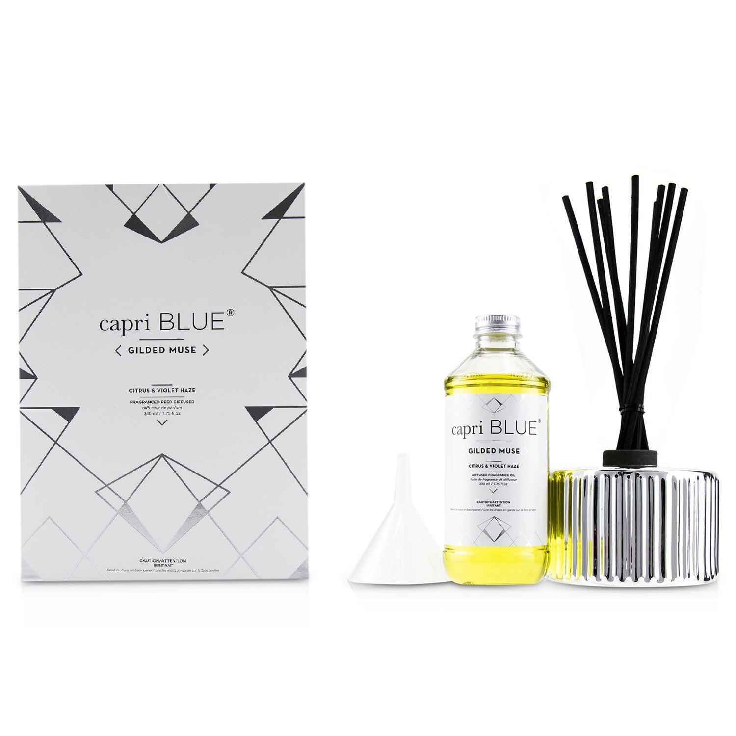 Capri Blue Gilded Muse Reed Diffuser - Citrus & Violet Haze 230ml/7.75 ...
