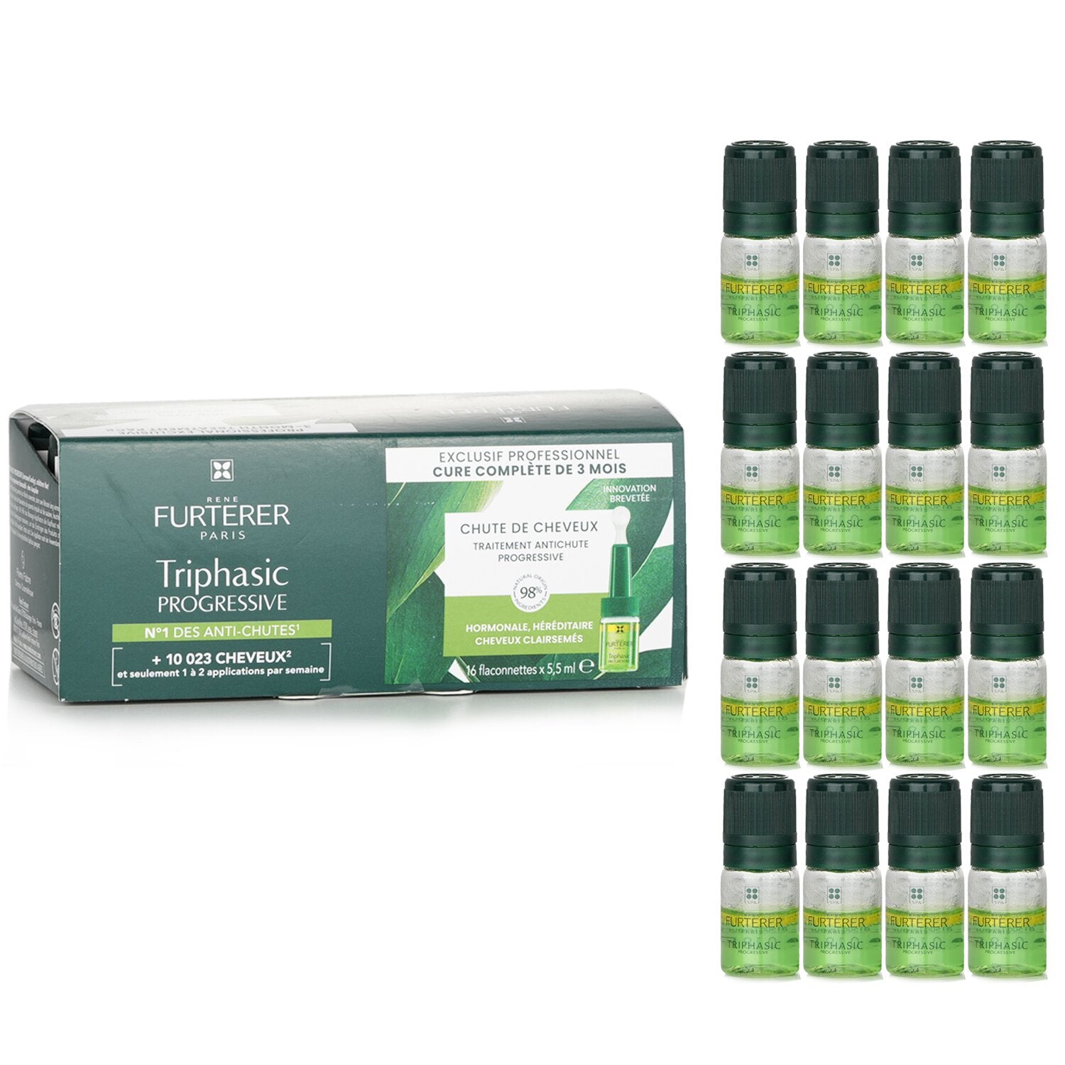Rene Furterer Triphasic Progressive Anti-hair Loss Treatment 16x5.5ml ...