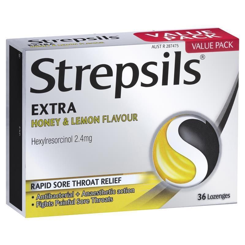 Strepsils Extra Honey & Lemon Lozenges 36 – Fresh Beauty Co. New Zealand