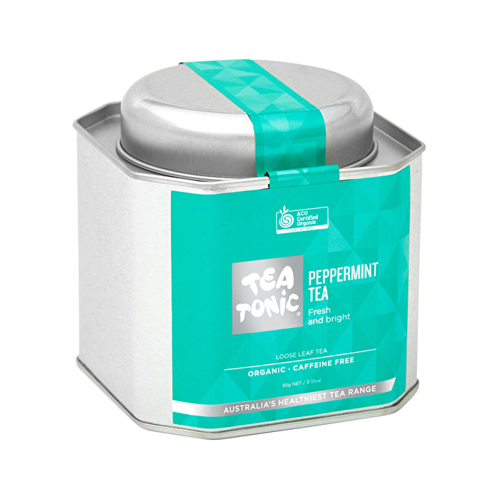 Tea Tonic Organic Peppermint Tea Caddy Tin 95g – Fresh Beauty Co. New ...