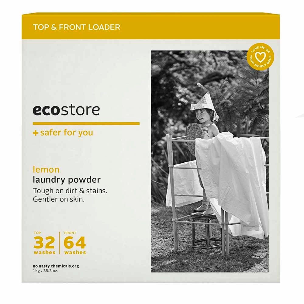 Ecostore Lemon Laundry Powder 1 kg – Fresh Beauty Co. New Zealand